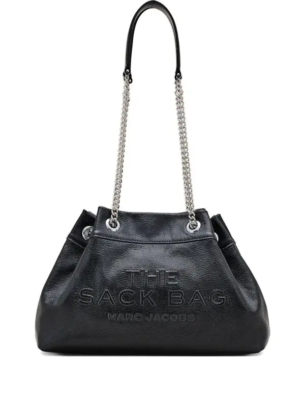 Marc Jacobs Leather Chain Sack Bag - Black
