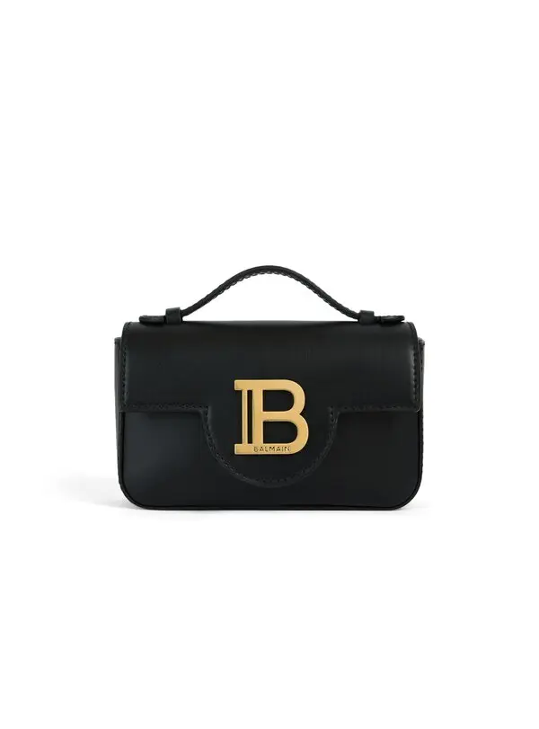 Balmain B-buzz Mini Leather Bag - Black