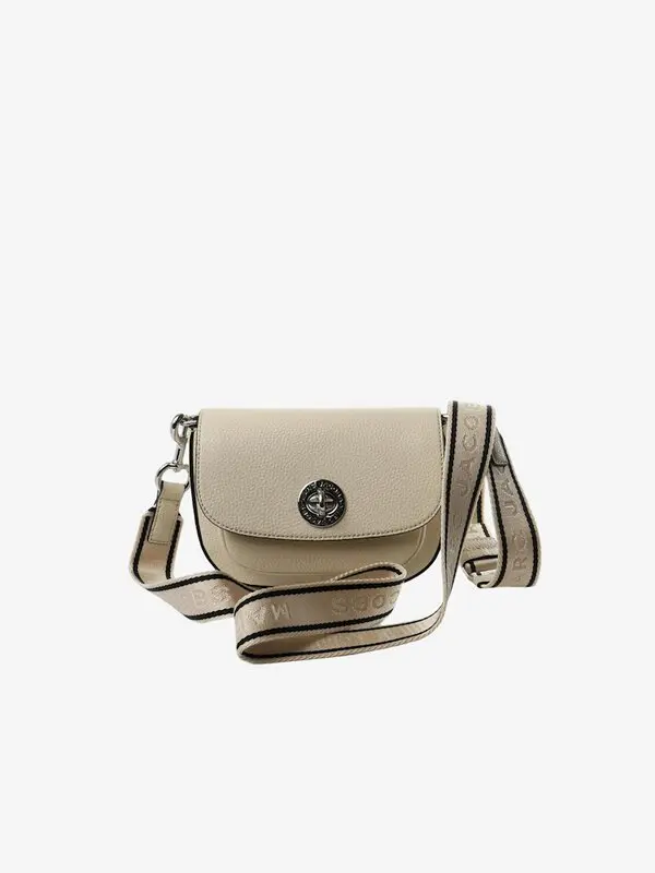 Marc Jacobs Signet Turnlock Small Saddle Bag - Marshmallo