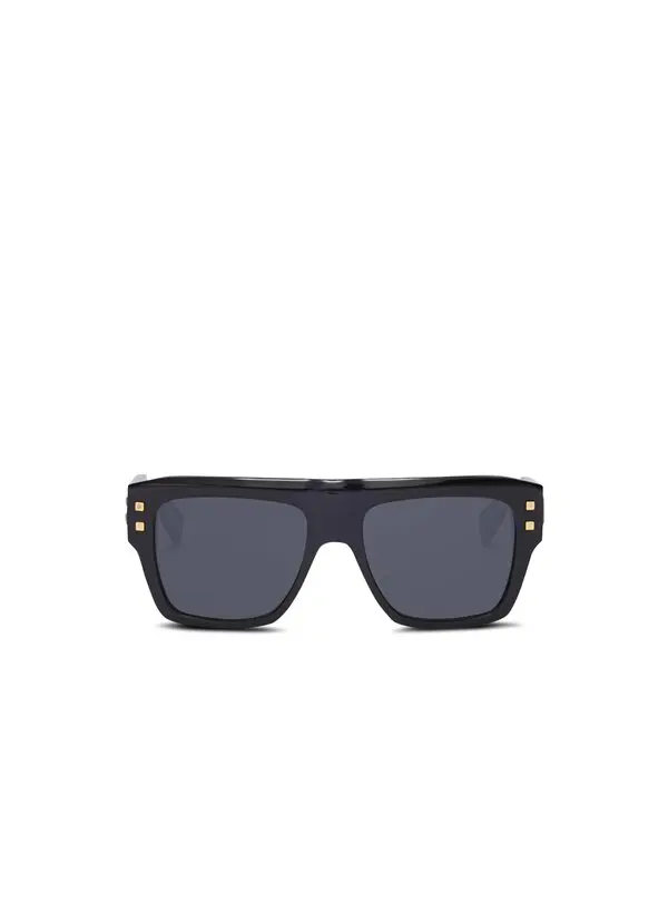 Balmain B-scene Square Sunglasses - Black