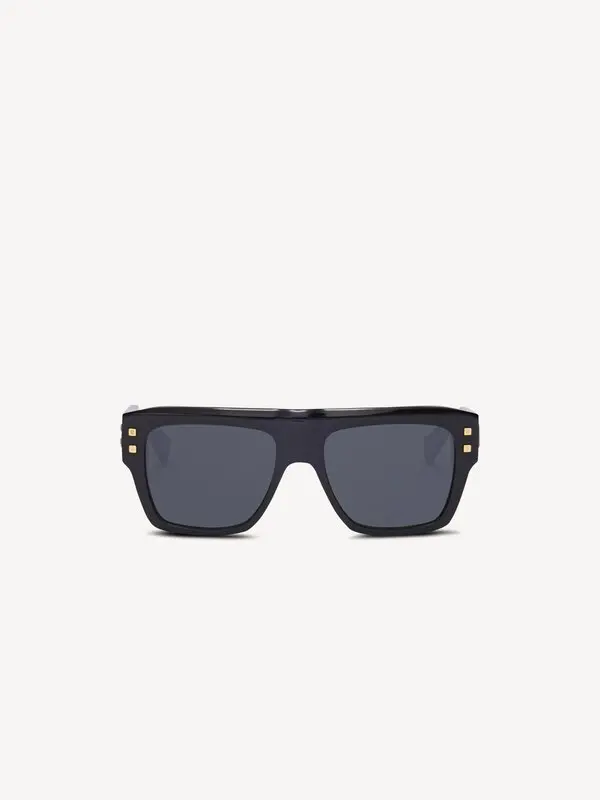 Balmain B-scene Square Sunglasses - Black