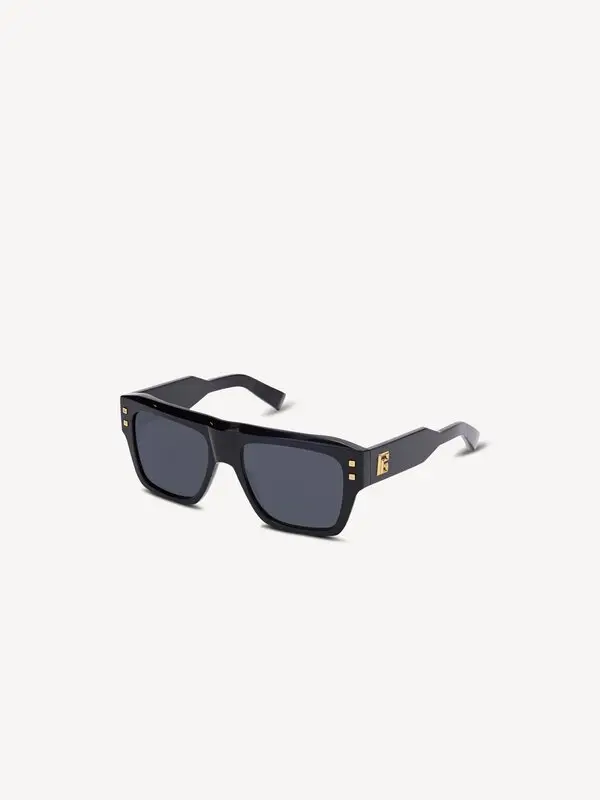 Balmain B-scene Square Sunglasses - Black