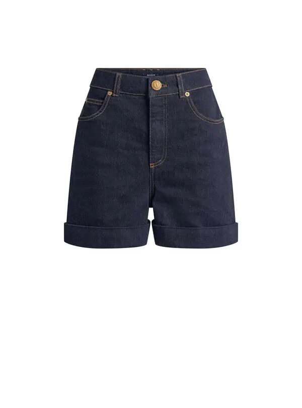Balmain Denim Shorts - Blue