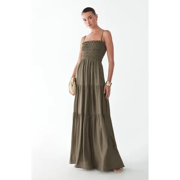 ST MRLO Lennie Maxi Dress - Olive
