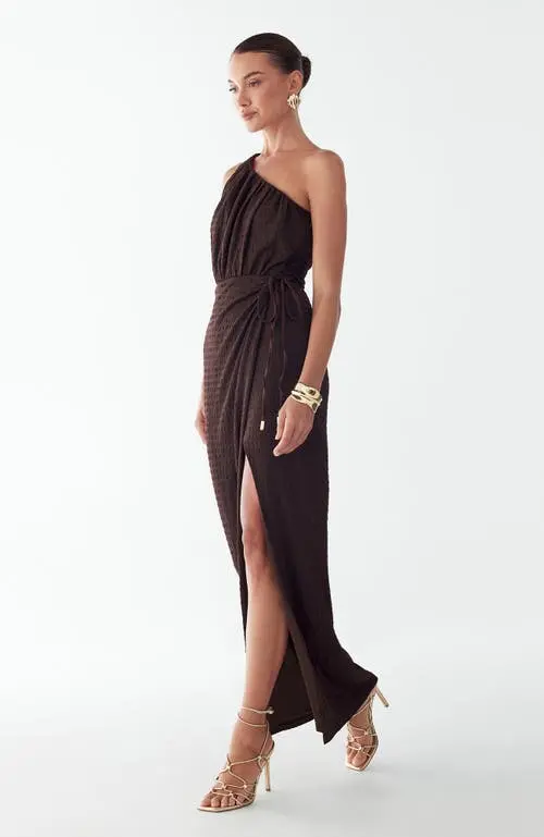 ST MRLO Niamh Maxi Wrap Dress - Chocolate