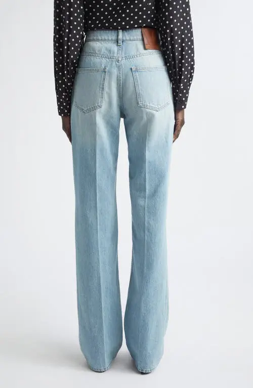 Valentino Garavani High-waist Straight-leg Jeans - Denim