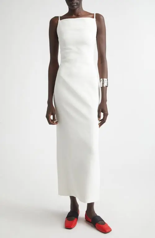 Givenchy Sliced Crepe Cady Column Dress - Ivory