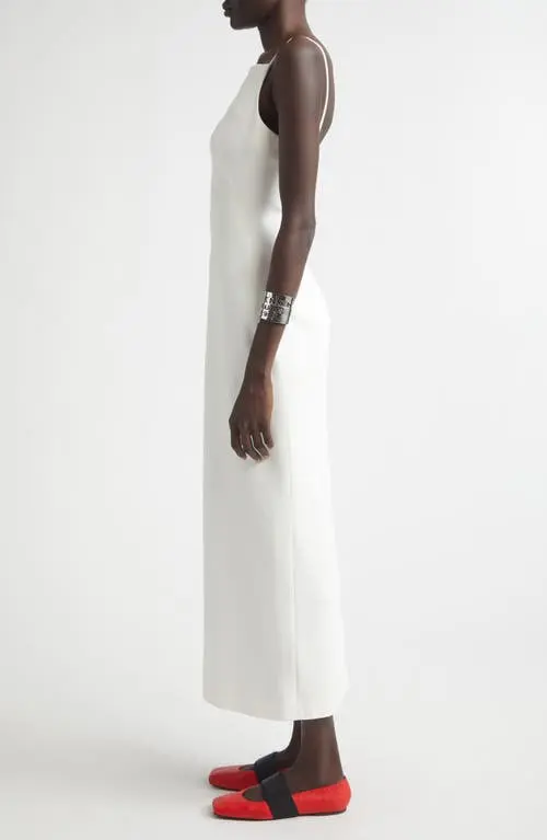 Givenchy Sliced Crepe Cady Column Dress - Ivory