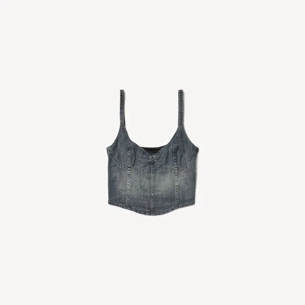 Balenciaga Corseted Top - Blue