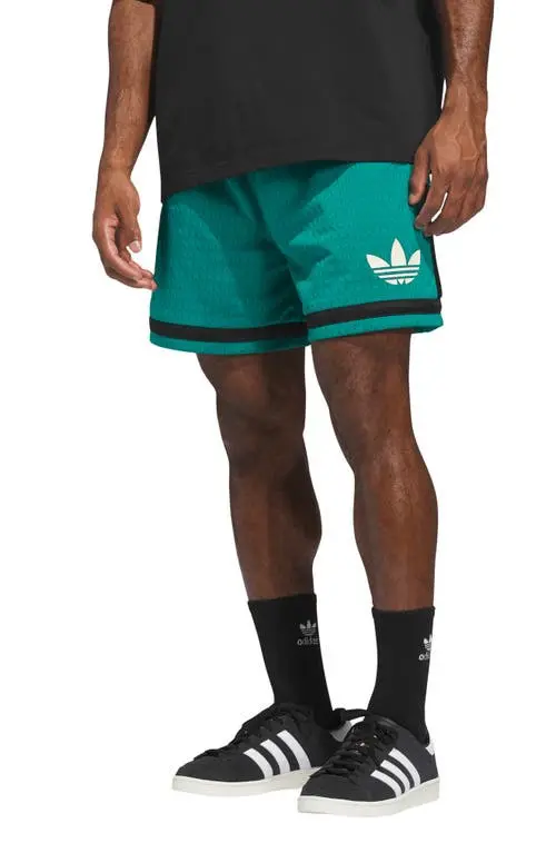 Adidas Originals Warp Knit Mesh Basketball Shorts - Equipment Green/black