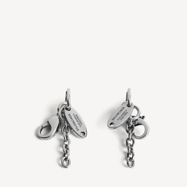 Balenciaga Everyday Chain Earrings - Silver