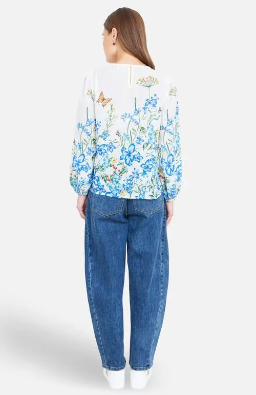 YUMI Printed Long Sleeve Top