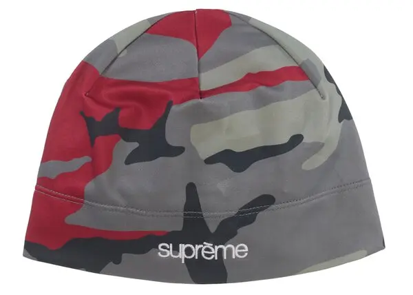 Supreme Base Layer Beanie - Red Camo
