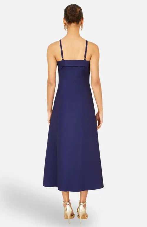 YUMI Pansy Strappy Midi Dress