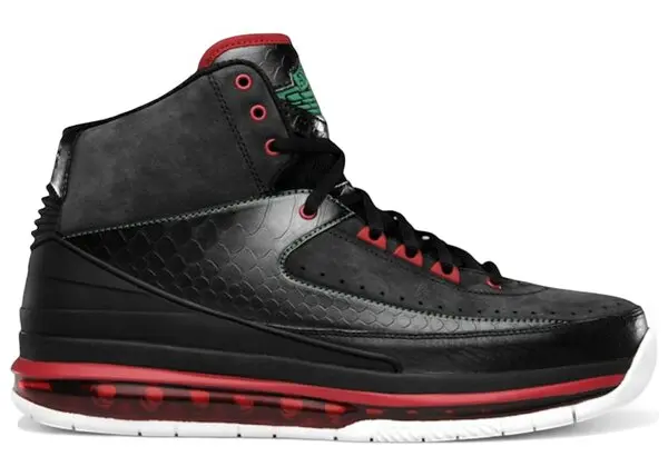 JORDAN 2.0 High-top Sneakers - Black/varsity Red/classic Green