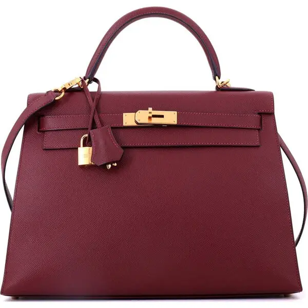 Hermès Kelly Handbag Red Epsom With Gold Hardware 32 - Rouge H