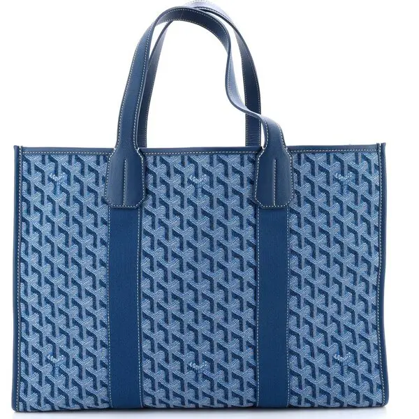 Goyard Villette Mm Tote Coated Canvas - Blue
