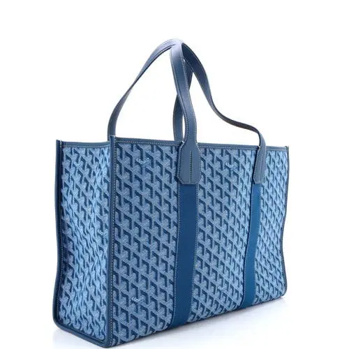 Goyard Villette Tote Coated Canvas Mm - Blue