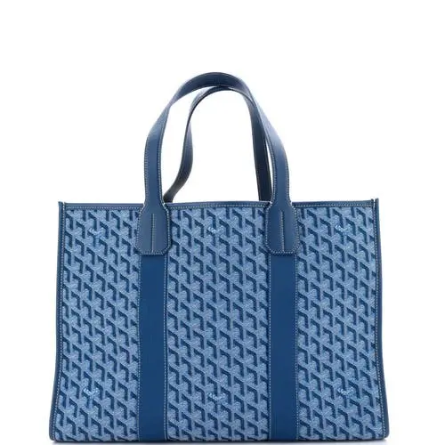 Goyard Villette Tote Coated Canvas Mm - Blue