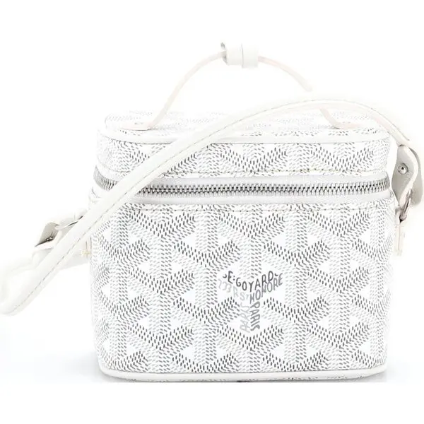 Goyard Muse Vanity Case Coated Canvas Mini - White