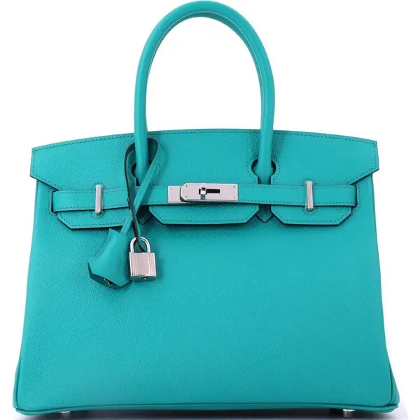 Hermès Birkin 30 Epsom With Palladium Hardware - Bleu Paon
