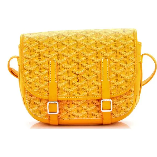Goyard Belvedere Messenger Bag Coated Canvas Pm - Yellow