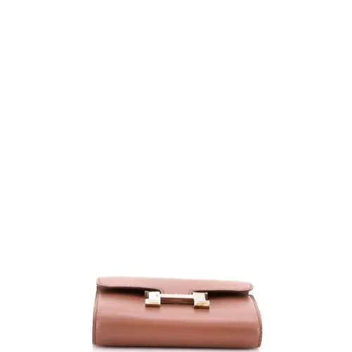 Hermès Constance Wallet Tadelakt Compact - Grey