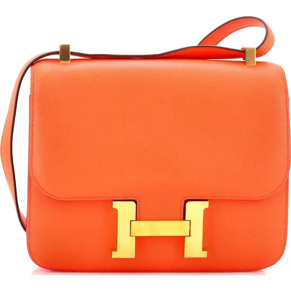 Hermès Constance Bag Evercolor 24 - Orange Poppy