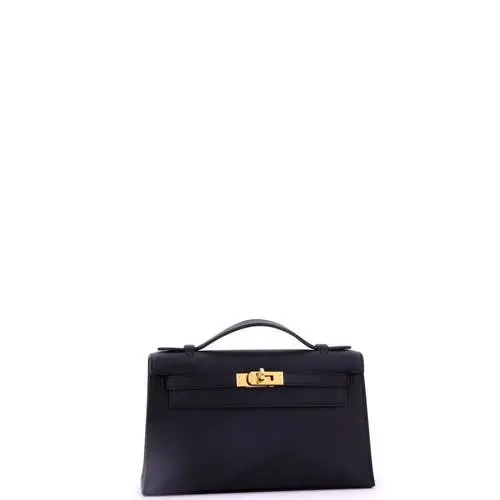 Hermès Kelly Pochette Swift - Black