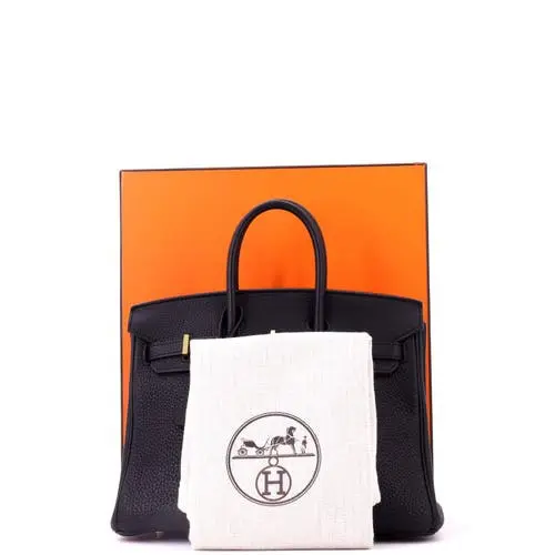 Hermès Birkin 25 Handbag Black Togo With Rose Gold Hardware - Noir