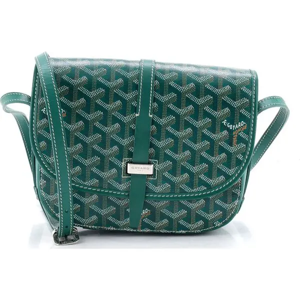 Goyard Belvedere Ii Messenger Bag Coated Canvas Pm - Green