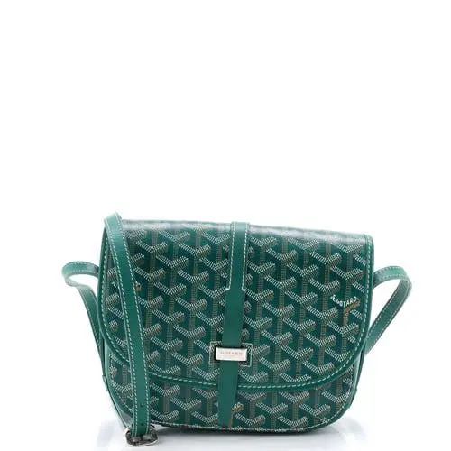 Goyard Belvedere Ii Messenger Bag Coated Canvas Pm - Green