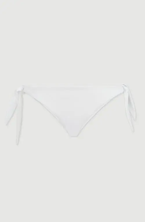 Brunello Cucinelli Techno Jersey Bikini Bottom With Monili - White