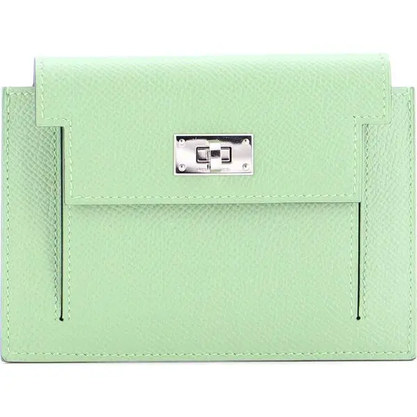 Hermès Kelly Pocket Compact Wallet Epsom - Green
