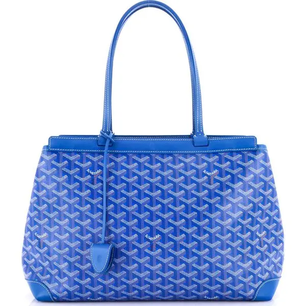 Goyard Bellechasse Pm Tote Coated Canvas - Blue