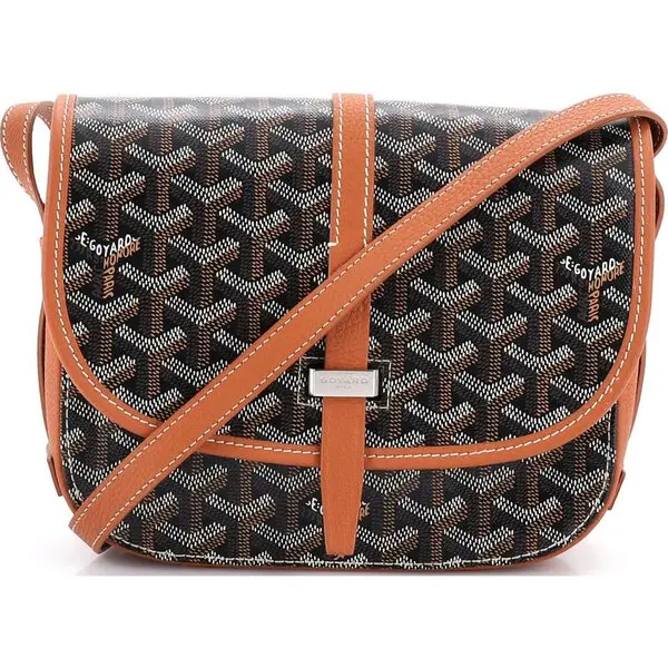Goyard Belvedere Ii Messenger Bag Coated Canvas Pm - Brown