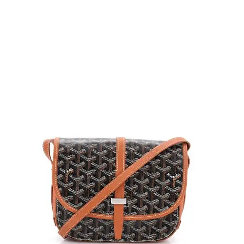 Goyard Belvedere Ii Messenger Bag Coated Canvas Pm - Brown