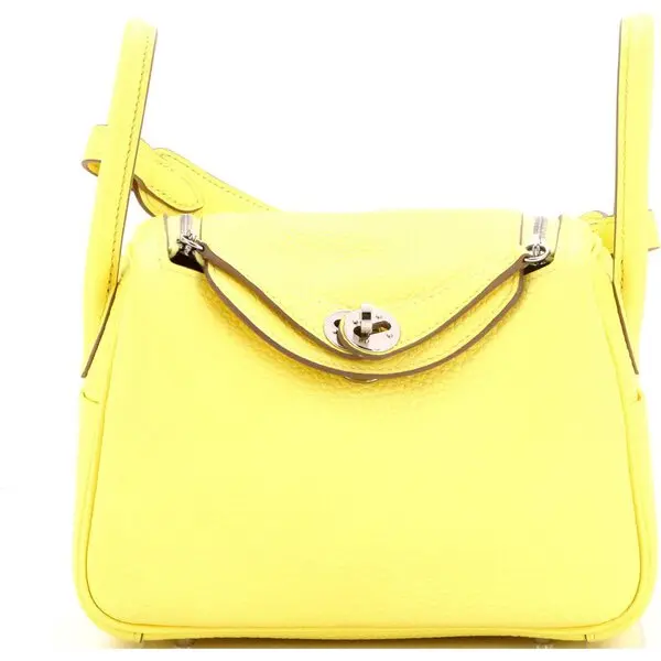 Hermès Lindy Bag Clemence Mini - Limoncello