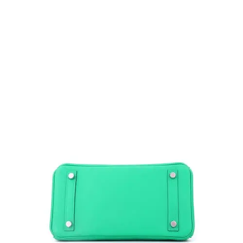Hermès Birkin Handbag 25 Green Swift With Palladium Hardware - Menthe