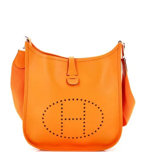 Hermès Evelyne Bag Gen Ii Epsom Pm - Orange