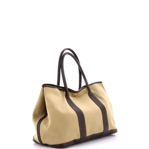 Hermès Garden Party Tote Toile And Leather 36 - Brown