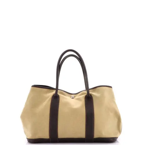 Hermès Garden Party Tote Toile And Leather 36 - Brown
