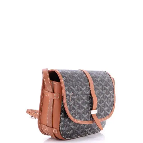 Goyard Belvedere Ii Messenger Bag Coated Canvas Pm - Brown