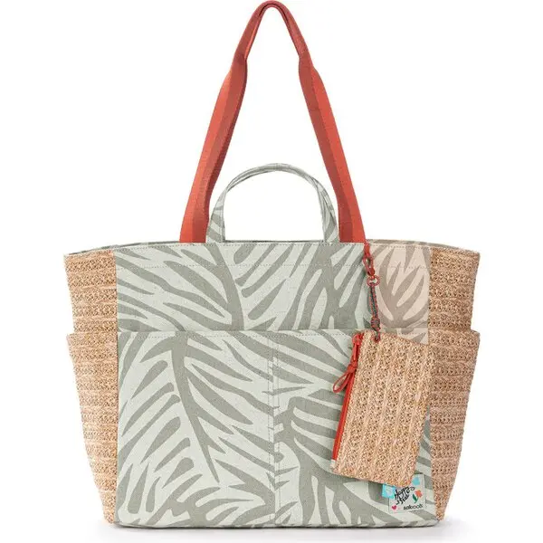 THE SAK Cassia Beach Tote - Natural Leaf
