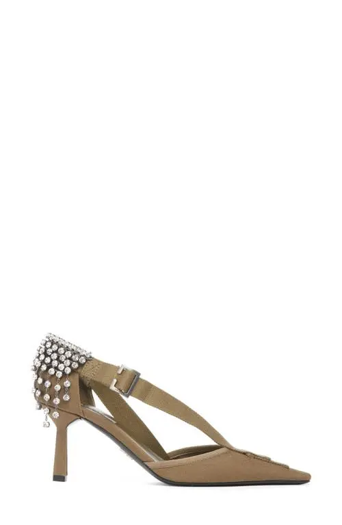 Prada Crystallized Heel Pump