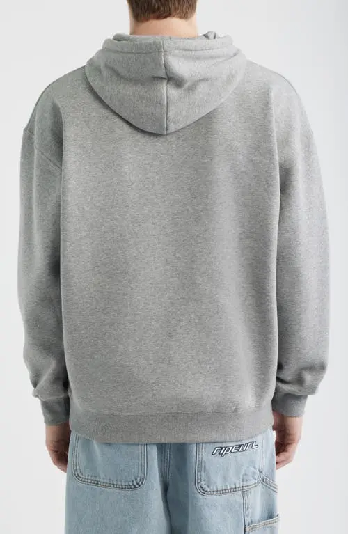Rip Curl Script Icon Graphic Hoodie - Grey Marle