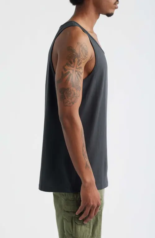 Rip Curl Cotton Graphic Tank Top - Washed Black