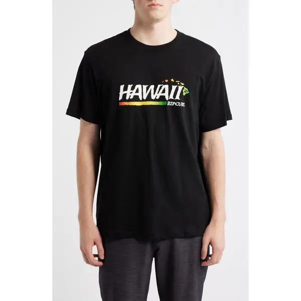 Rip Curl Hawaii Gritty Cotton Graphic T-shirt