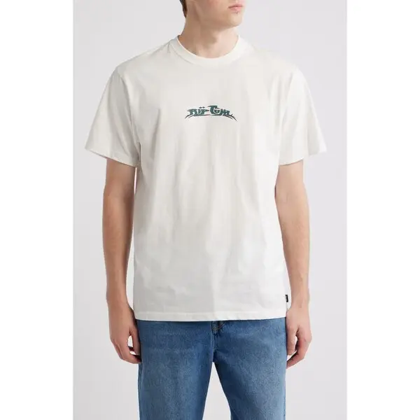 Rip Curl Hazed & Tubed Cotton Graphic T-shirt - Bone