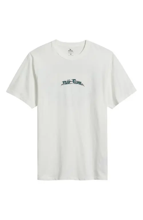Rip Curl Hazed & Tubed Cotton Graphic T-shirt - Bone
